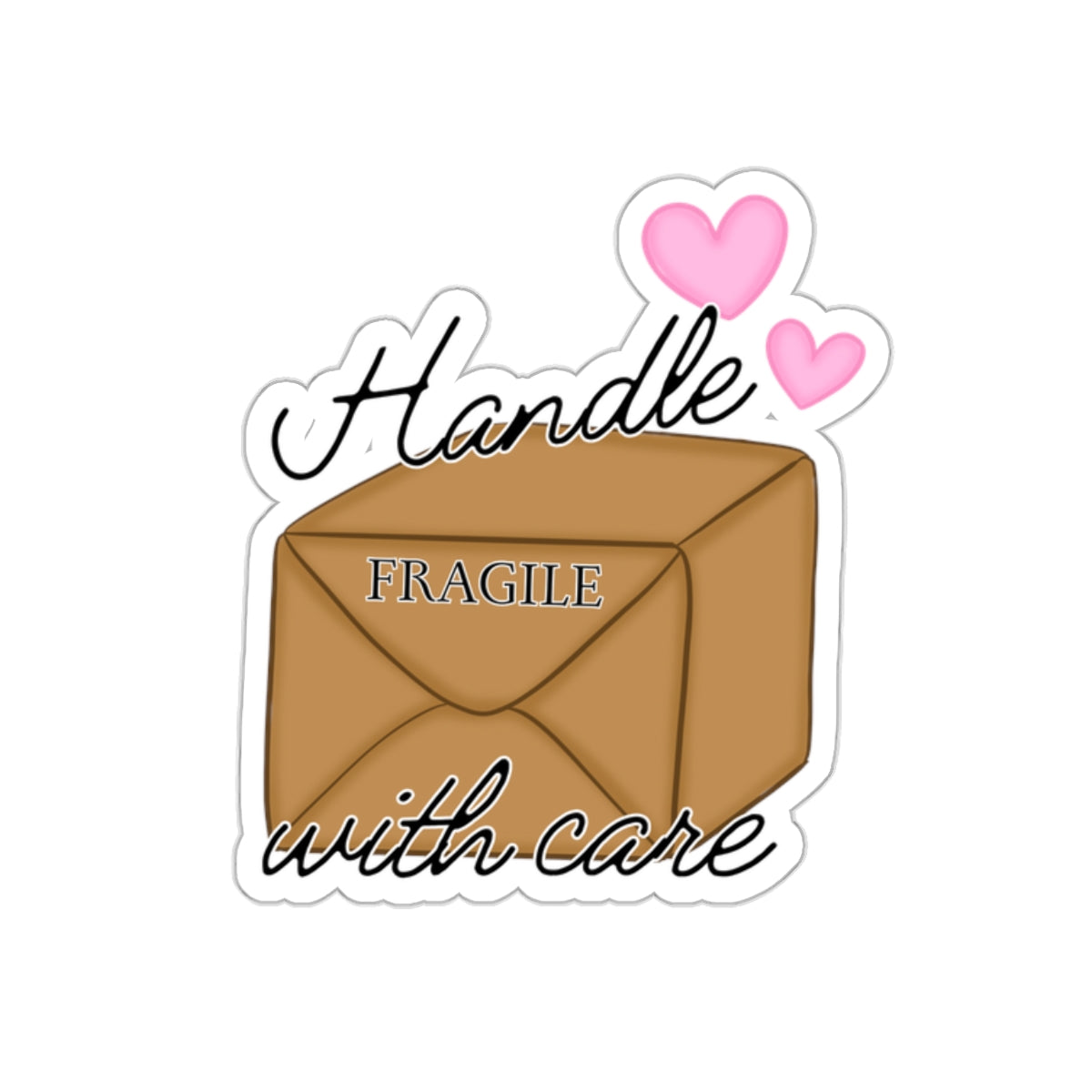 Handle with Care Sticker ~ Small Business Shipping Stickers ~ Packagin ...